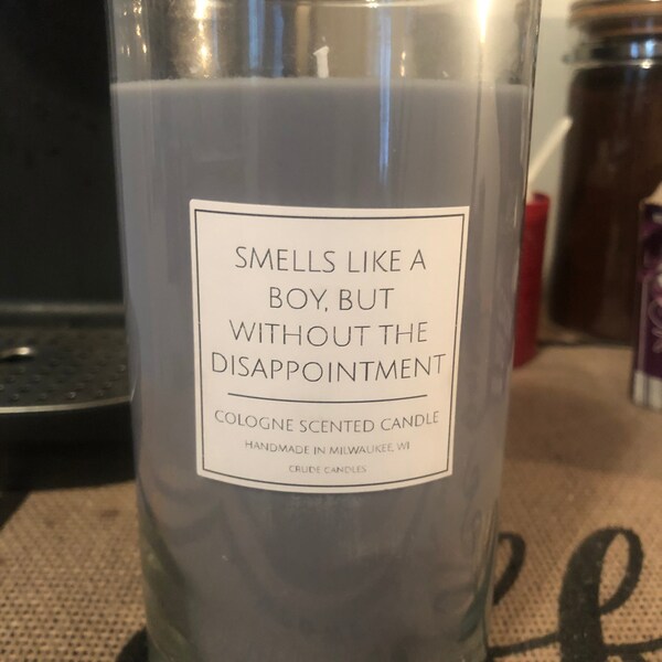 3 Wick the Green Smells Obscene. Funny Clever Candle Labels. Weed ...