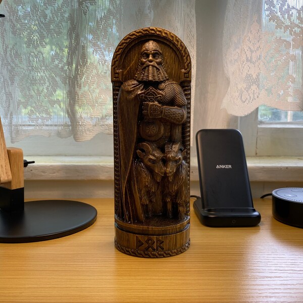 Norse Goddess Sif Statue With Golden Hair, Solar Talisman and Seidr ...