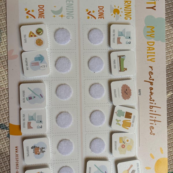 Daily Routine Chart, School Routine Chart, Kids Daily Responsibilities ...