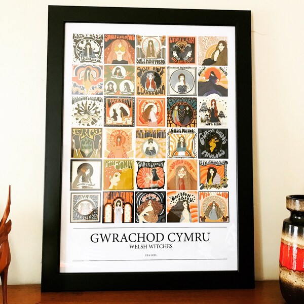 WELSH WITCHES Gwrachod Cymru Efa Lois Print Welsh Folklore History ...