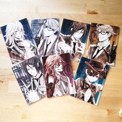 Kuroshitsuji Black Butler Sketch Anime Postcard Ciel Phantomhive - Etsy