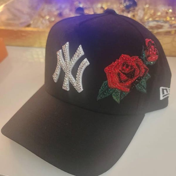 Los Angeles LA Bling Leopard Distressed Hat Hand Jeweled With 180 ...