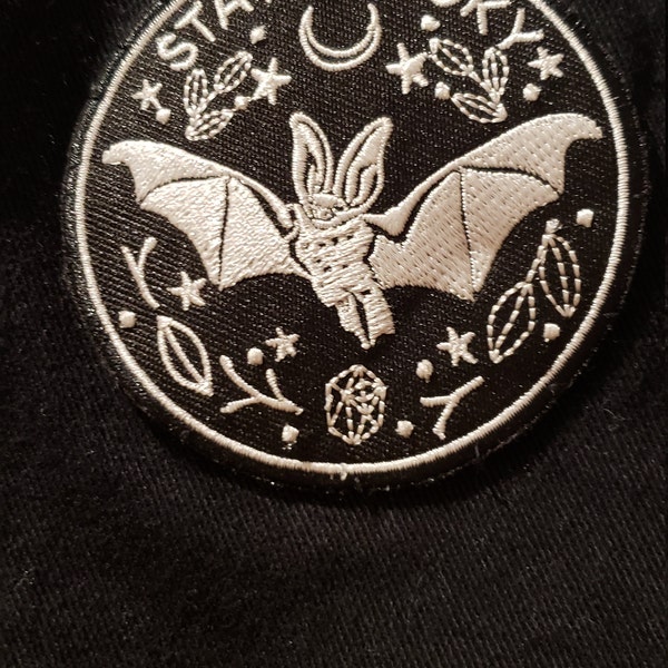 Spooky Bat Pastel Goth Patch | Iron on | Gothic Halloween Patches ...