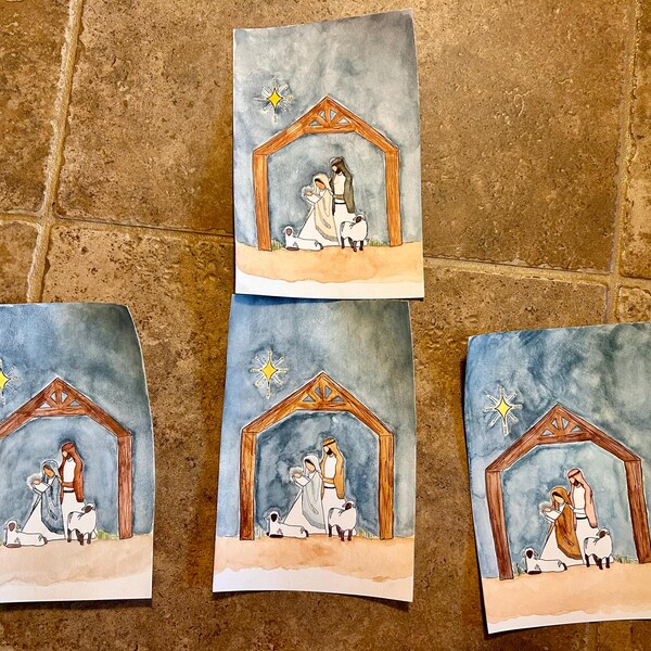 Nativity DIY Watercolor Paint Kit – Christmas Stocking Stuffer - Etsy