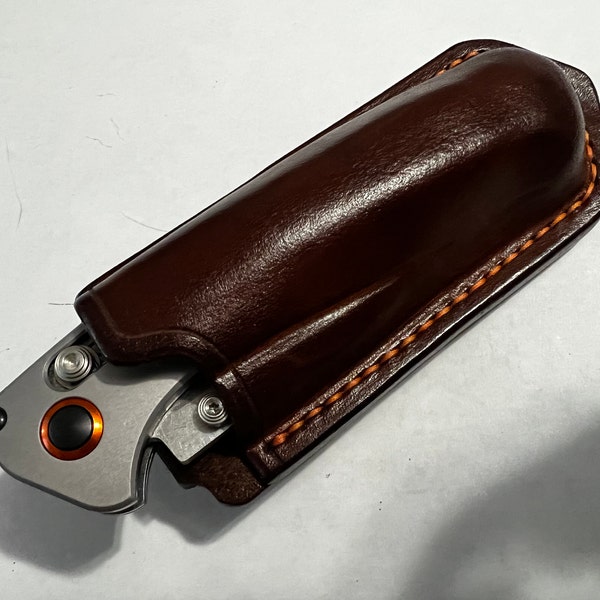 Custom Leather Sheath for Benchmade Barrage 580 583 Folding Knife - Etsy