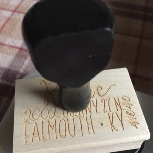 Custom Address Stamp, Cute Return Address Stamp With a Fancy Font for ...