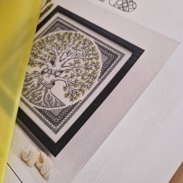 Tree of Life, Organic. PDF Blackwork Embroidery, PDF Blackwork Chart. by the Steady Thread - Etsy