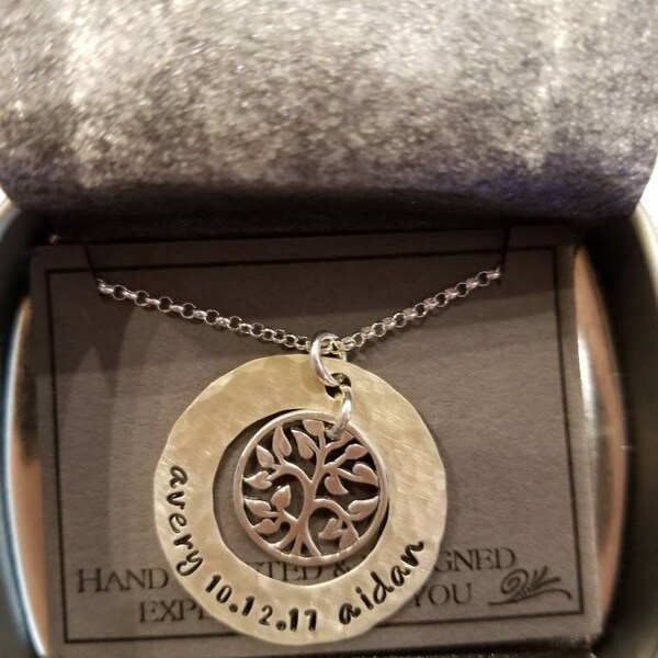 Kindness and Truth Hand Stamped Metal Necklace With White Pearl - Etsy