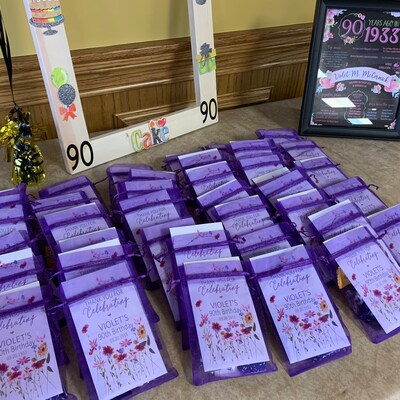 Graduation Favor Wildflower Seed Packets With Graduation Hat - Etsy