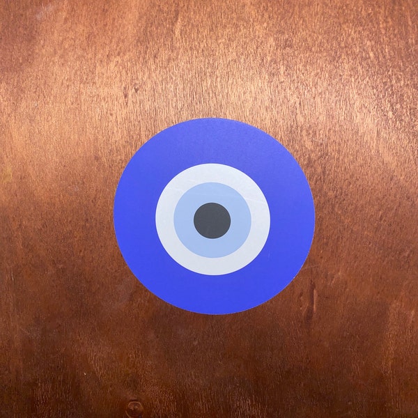 Blue Evil Eye Wall Sticker Decal – My Wonderful Walls - Etsy