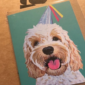 Red/golden Cockapoo Christmas Card - Etsy
