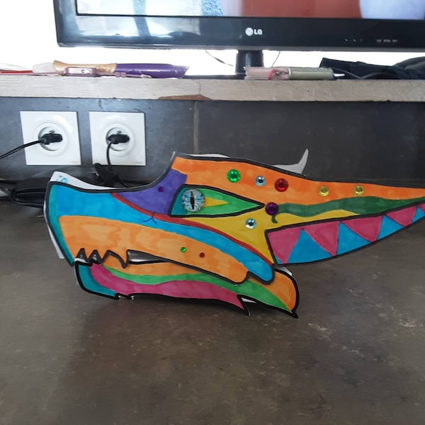 Paper Dragon Puppet Builder Kit. Tiktokdragon as Seen on Tiktok Paper ...