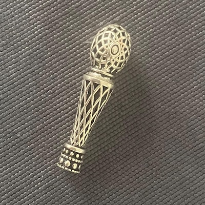 925 Silver Inlaid Yusuri, Yusr, Black Coral 33 Prayer Beads Misbaha ...
