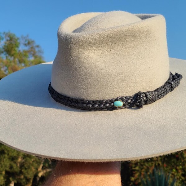 Leather Cowboy Hat Band, Handmade Western Hat Bands - Etsy
