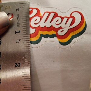 Number 22 Sticker Retro Rainbow Numbers 22nd Birthday Decal Year Party ...