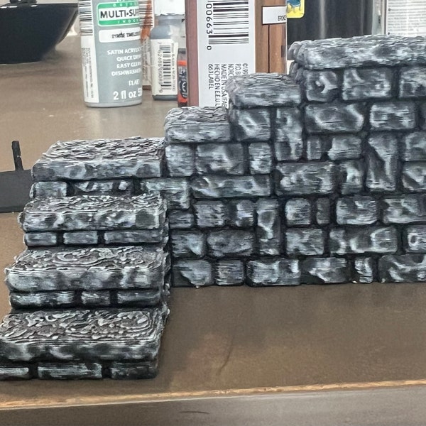 Stone Stair Case Dnd Dragonlock Dungeon Tiles Terrain for Dungeons and ...