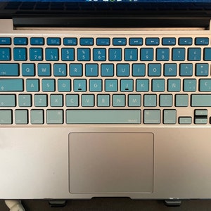 Blue MacBook Keyboard Keys Skin MacBook Keys Stickers MacBook Air 13 ...