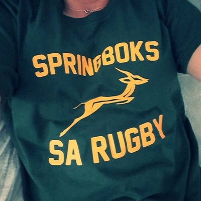 Ladies Springboks SA Rugby T Shirt South Africa African Springbok ...