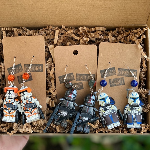 The Clone Captain Earrings - Etsy