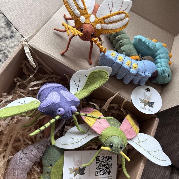 Felt Realistic Spring Beetle Sewing KIT. Craft Box, Supplies Included ...