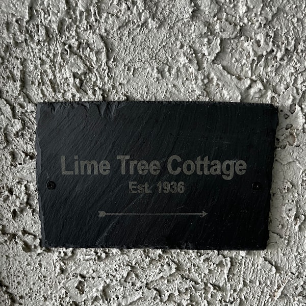 House Sign | Slate House Plaque | Slate Name Plates | House Name Plates ...