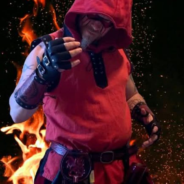 Green Battle Wraps Medieval Hand & Wrist Binding Fingerless Gauntlet ...