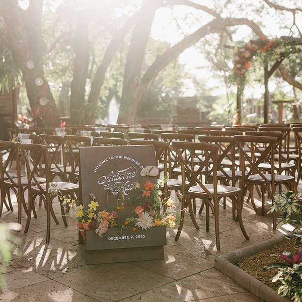 Personalized Flower Box Sign for Events, Baby Shower Welcome Sign ...