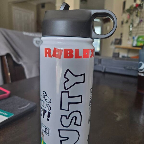 Personalized Roblox Tumbler: Stainless Steel Gaming Water Bottle - Etsy