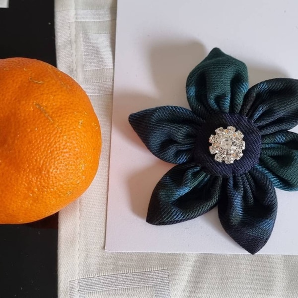 Spirit of Scotland Tartan Flower Diamante Scottish Brooch - Etsy
