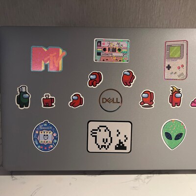 90's Holographic Mini Sticker Pack 9 Sparkly Sticker AOL Sticker D.A.R ...