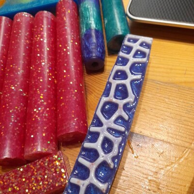 Silicone Mould/mold Slimline Pen, Tube-in, Less-resin, Pen Blanks for ...