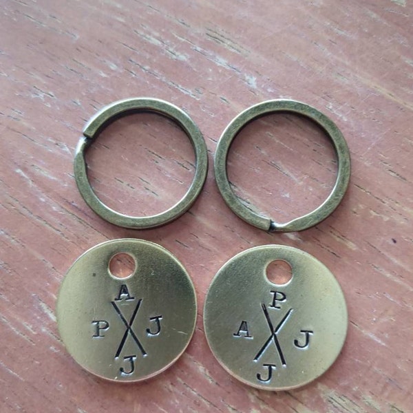 Custom Hand Punched Hotel Room Key Tags Key Fob Valet Tag Coat Check ...