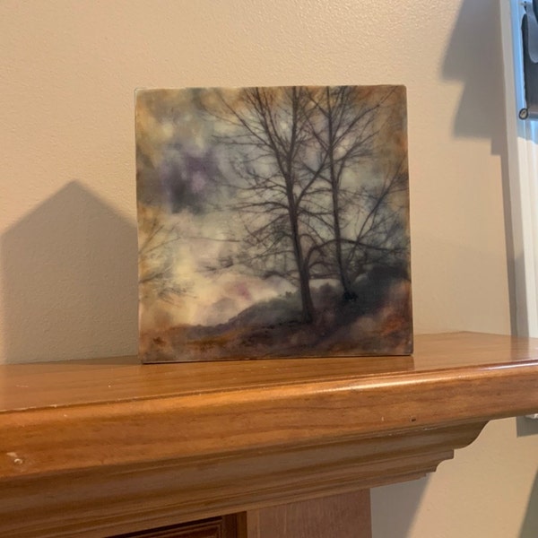 Encaustic Art, Wall Art - Queen Anne's Lace With Butterflies - Etsy