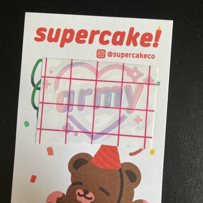 Custom K-pop Kpop Holo Decal Vinyl Lightstick Sticker - Etsy