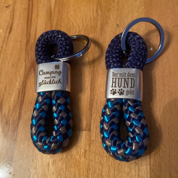 Key Rings Made of Sail Rope and Silver Colored Key Rings - Etsy