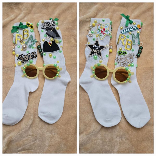 Custom Order St Patricks Dayjunk Socks, Create Your Theme: Glam ...
