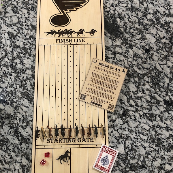 HORSE RACING Board Game | 24" Travel Size | Kentucky Derby | Friendly ...