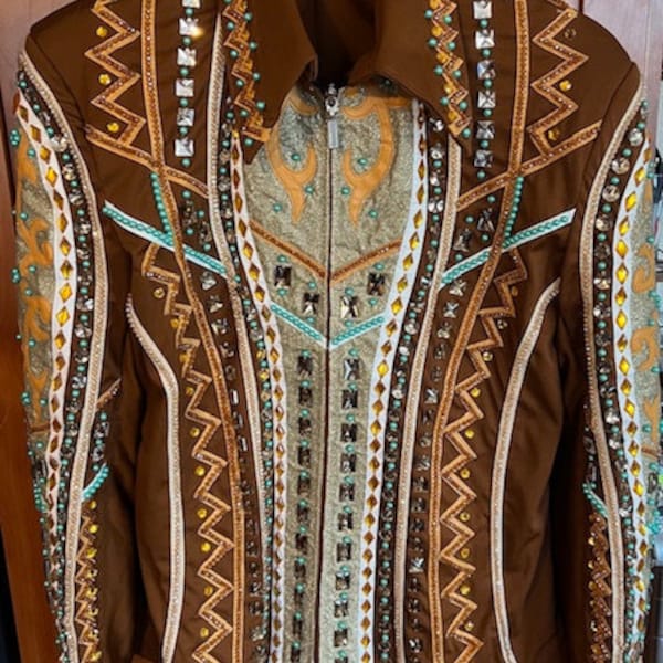 Western VIOLET Show Shirt for Rodeo Queen Dress Horse Riding ...