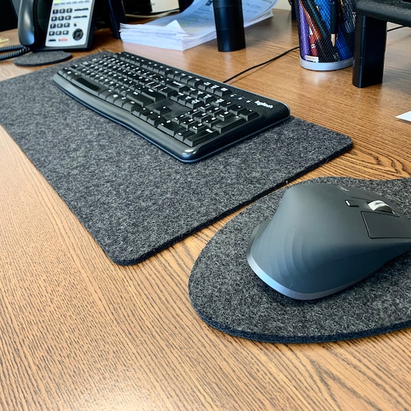 Merino Wool Felt Desk Pad, Laptop and Keyboard Mats 3mm Thick ...
