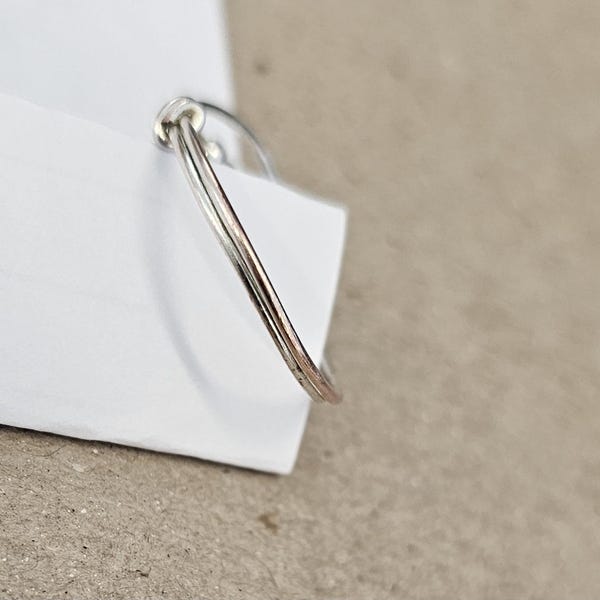 Pure Sterling Silver Fidget Ring Spinner / Meditation Ring / Calming ...