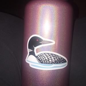 Loon, Vinyl Sticker, - Etsy