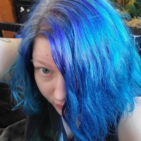 Dark Blue Hair Dye - Etsy