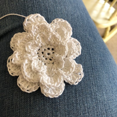 Crochet Flower PATTERN. Make Hair Accessories. Crochet Brooch. Wedding ...