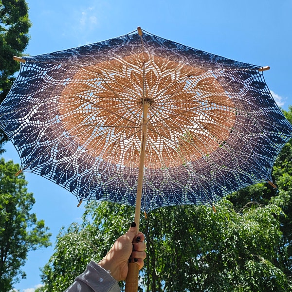 Cherry Blossom Crochet Parasol Pattern—crochet Parasol Pattern—crochet ...