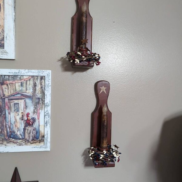 Coffee Vertical Sign - Primitive Country Painted Wall Sign, Kitchen ...