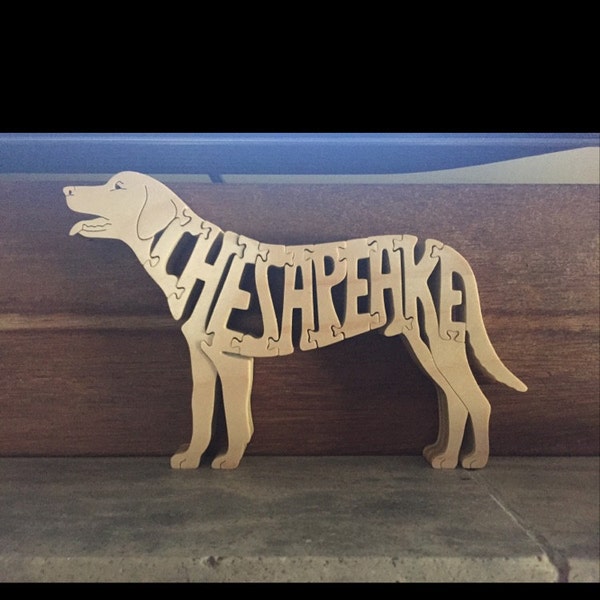 Chocolate Lab Labrador Dog Puzzle Wooden Toy Hand Cut Figurine Art - Etsy