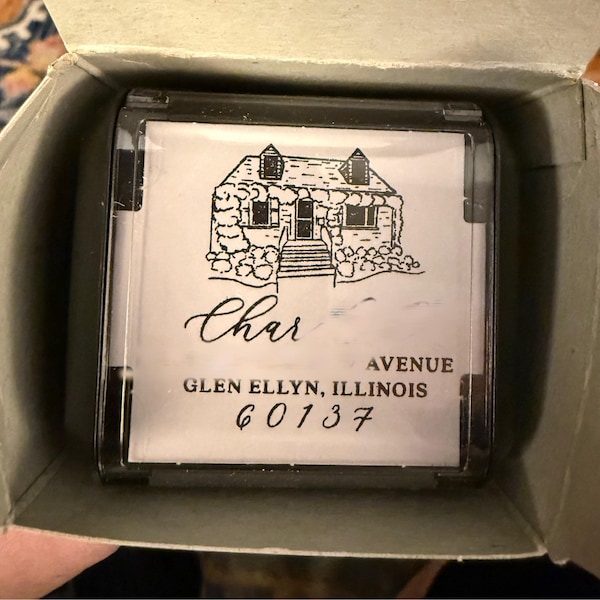Custom Illustration Return Address Stamp #134 - Wooden or Self-inking ...