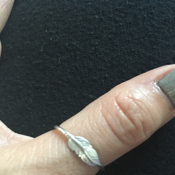 Feather Ring, Sterling Silver Feather, Indian Inspired, Native American ...
