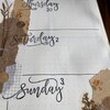 Weekday Journal Stamps, Clear Planner Stamps With Calendar Days of the ...