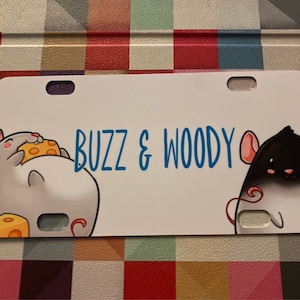 Personalized Rat or Mouse Name Plate Tag Small Animal Cage - Etsy